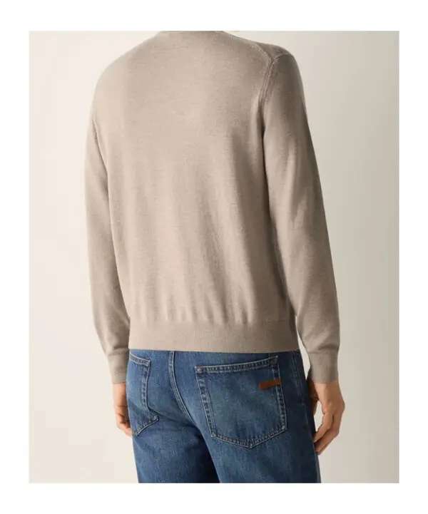 Zegna Oasi Cashmere Crewneck - Light Taupe