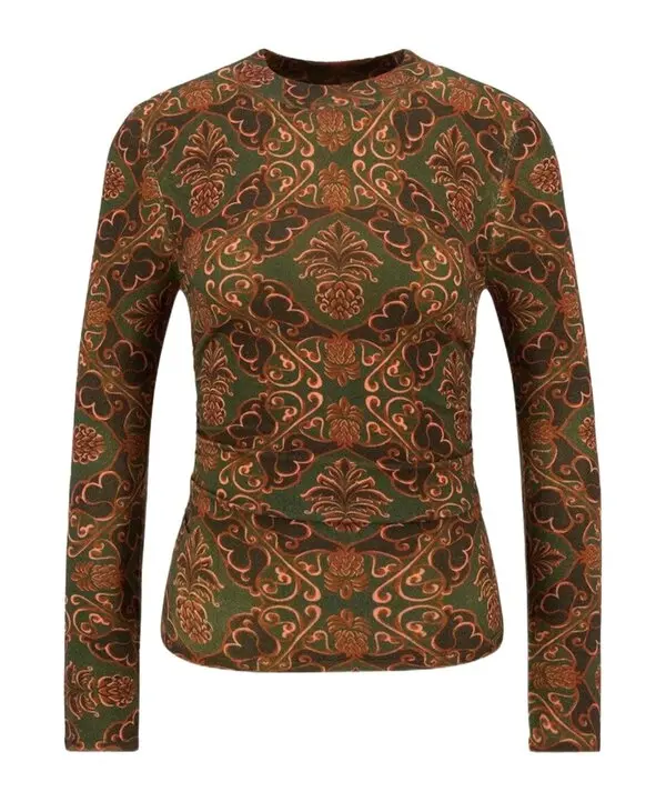 Farm Rio Luana Patterned Long-sleeve Top