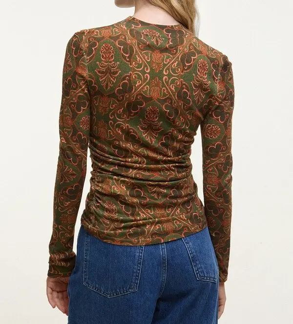 Farm Rio Luana Patterned Long-sleeve Top