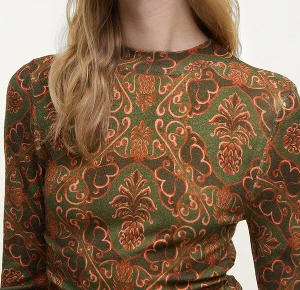 Farm Rio Luana Patterned Long-sleeve Top