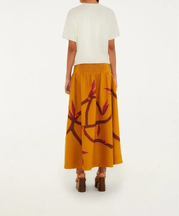 Farm Rio Bird-print Skirt