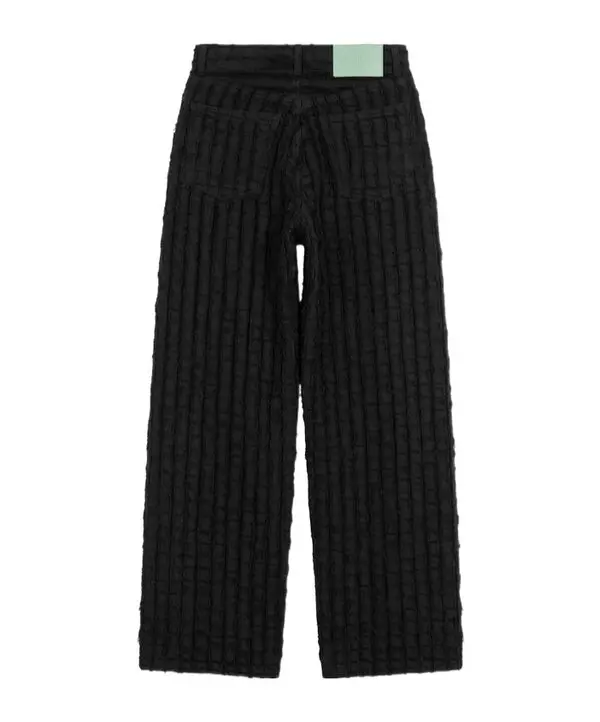 HAIKURE Striped Denim Trousers