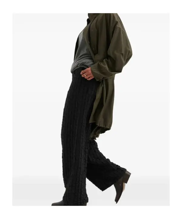 HAIKURE Striped Denim Trousers