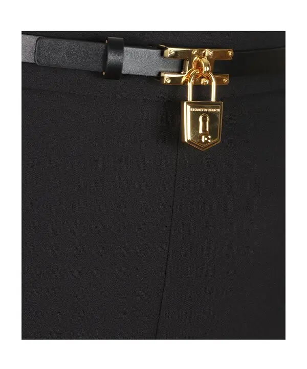 Elisabetta Franchi Crepe Shorts With A Belt