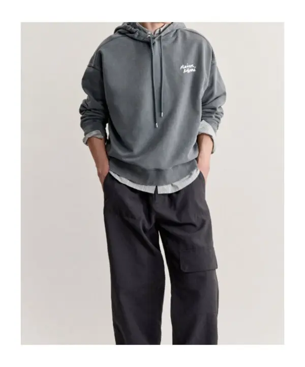 Maison Kitsuné Handwriting Faded Oversize Hoodie