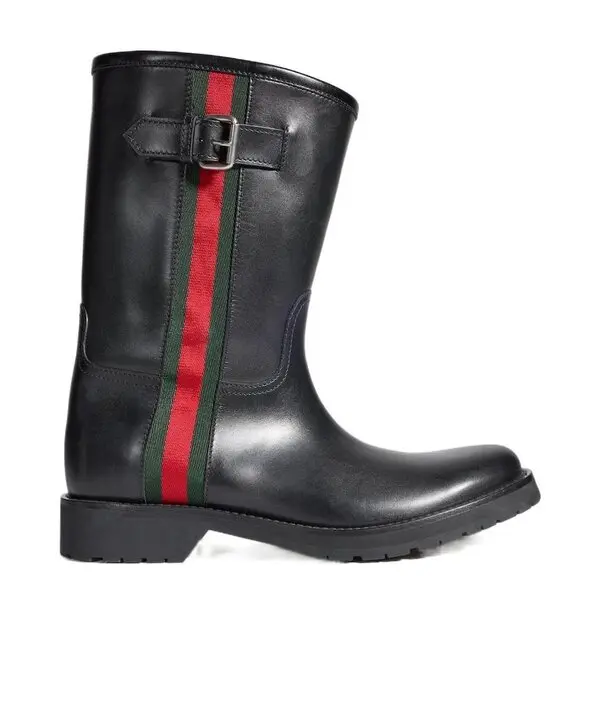 Gucci Web Detailed Boots