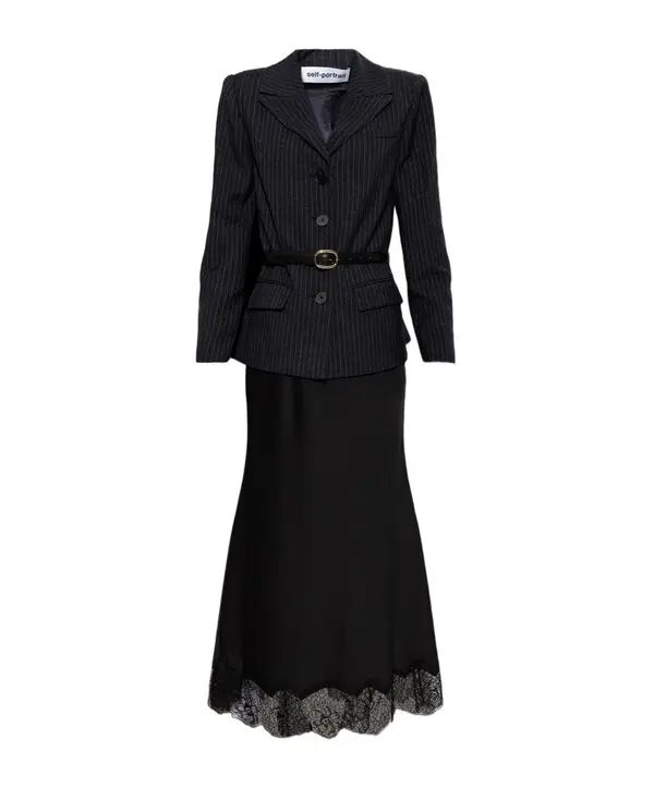 SELF-PORTRAIT Panelled Dress