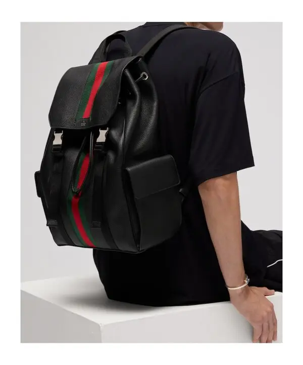 Gucci Web Trademark Medium Backpack