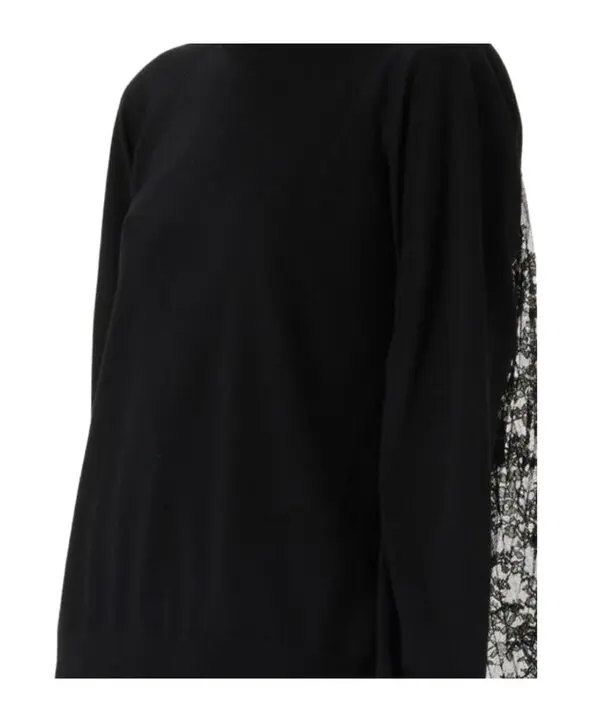 Blumarine Long Sleeve Sweater - Black