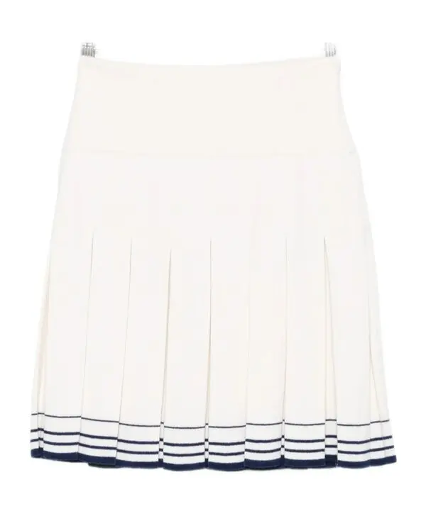 SHUSHU/TONG Pleated Skirt - White