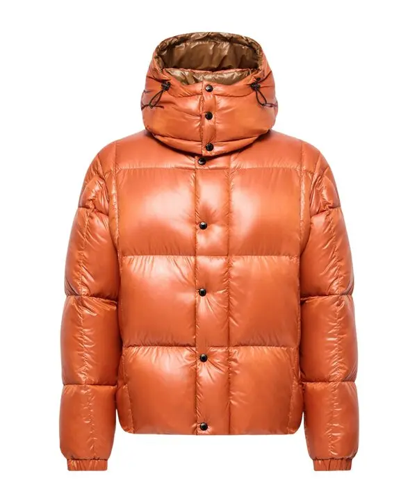 Moncler Parana Hooded Short Down Jacket - Orange
