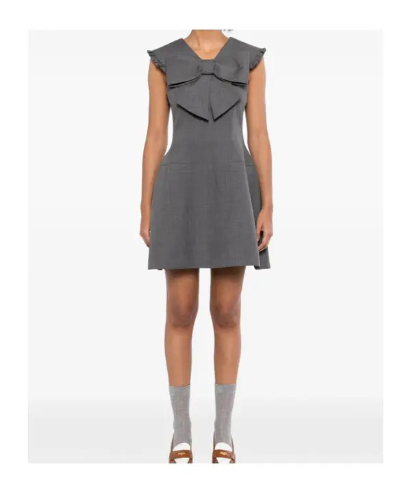 SHUSHU/TONG Bow-detail Dress