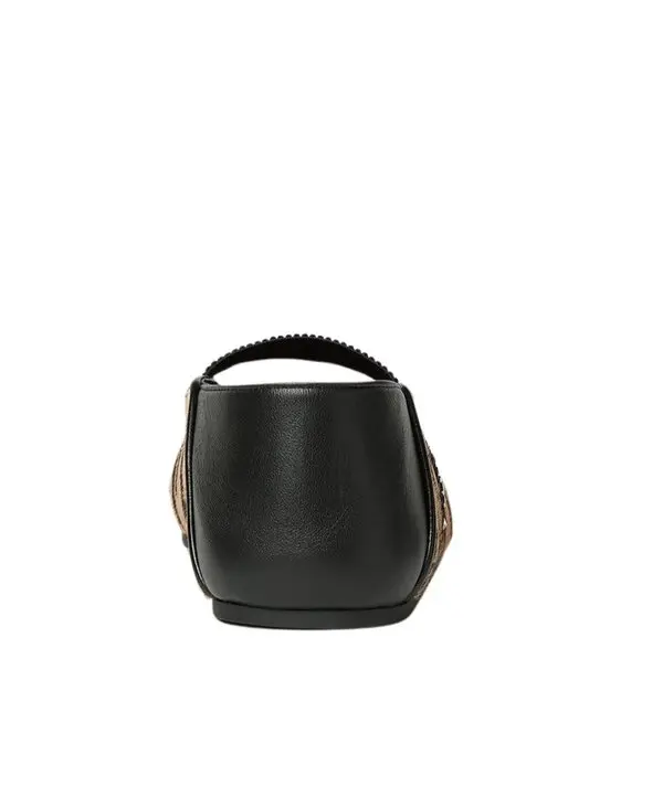 Fendi Academia And Black Hair-on Leather Ballet Flats