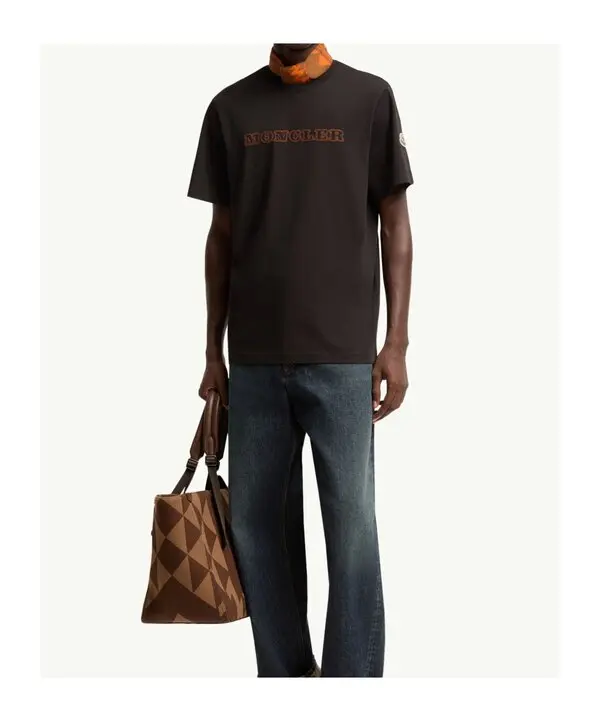 Moncler Logo Cotton Jersey T-shirt