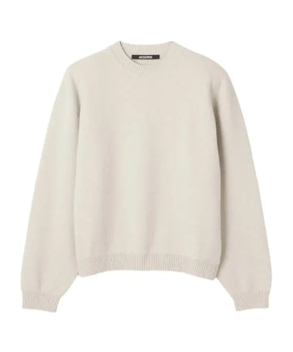 Jacquemus Crew-neck Long-sleeve Sweatshirt - White