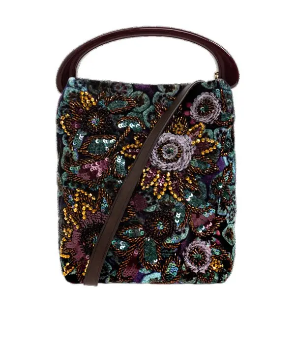 Dries Van Noten Decorated Bucket Bag