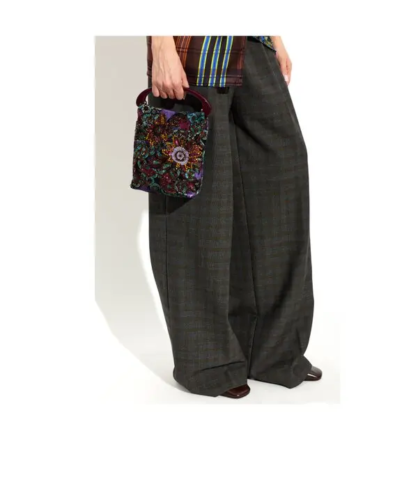 Dries Van Noten Decorated Bucket Bag