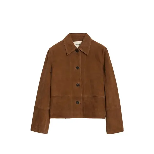 Zadig&Voltaire Lessa Suede Jacket - Camel