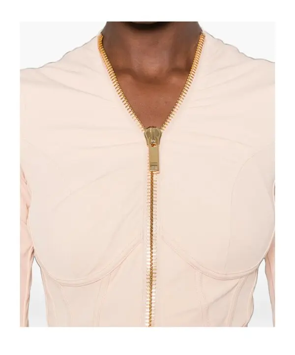 Elisabetta Franchi Corset-style Zip-up Jacket