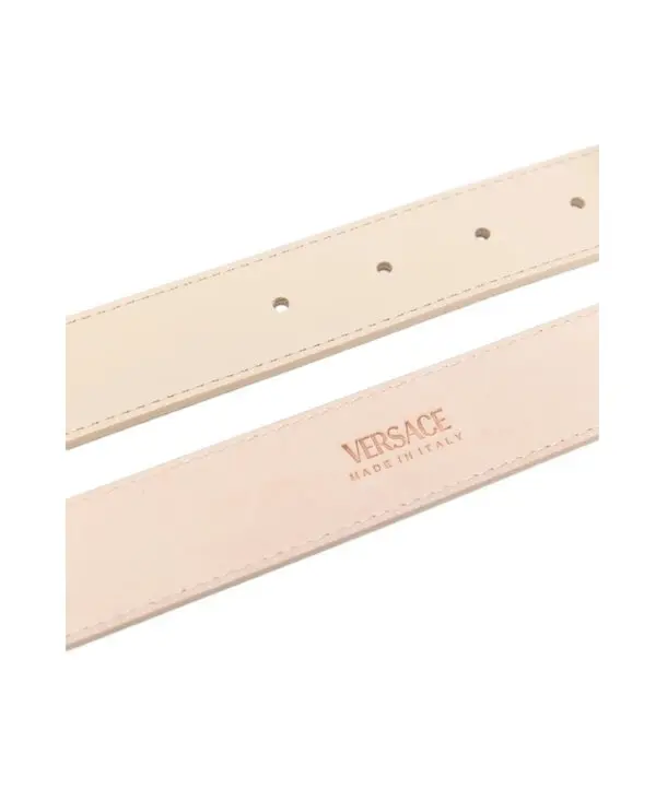 Versace Square-buckle Leather Belt