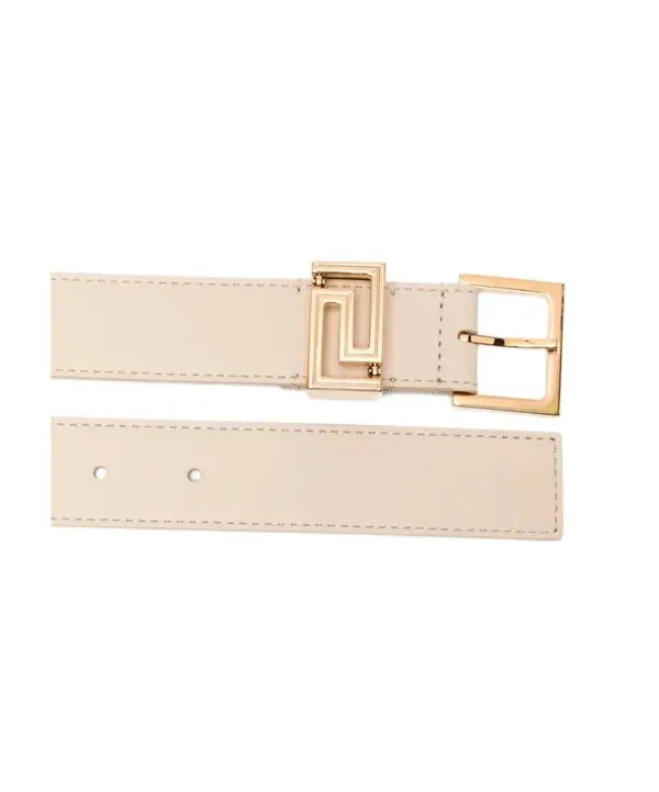 Versace Square-buckle Leather Belt