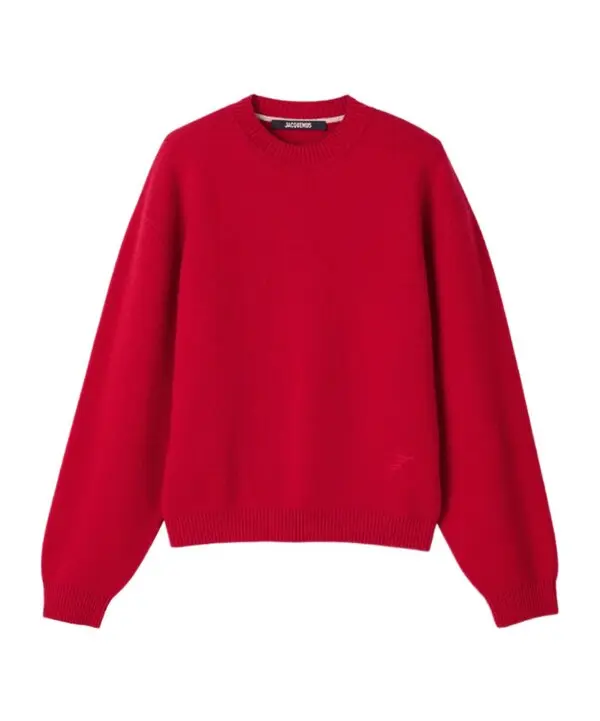 Jacquemus Crew-neck Long-sleeve Sweatshirt - Red