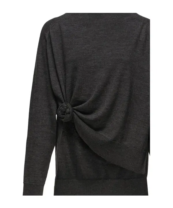 Magda Butrym Knotted Wool Turtleneck