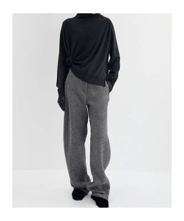 Magda Butrym Knotted Wool Turtleneck
