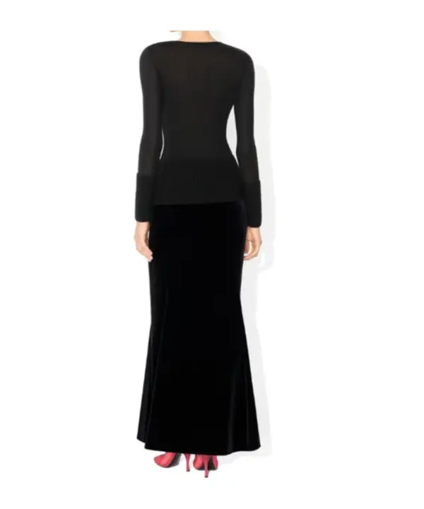 Alaïa Crew-neck Knit Top