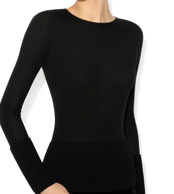 Alaïa Crew-neck Knit Top
