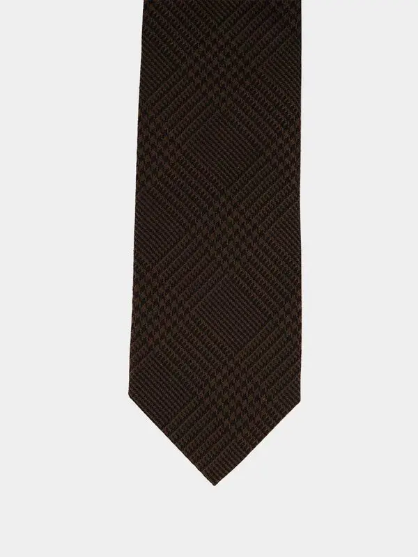 TOM FORD Houndstooth Silk Tie