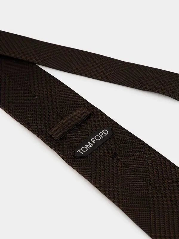 TOM FORD Houndstooth Silk Tie