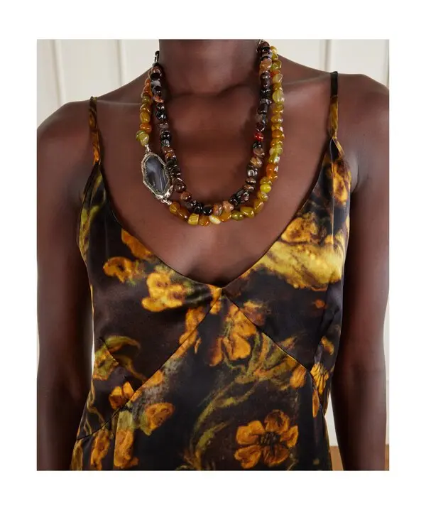 Dries Van Noten Silver-tone Multi-stone Necklace