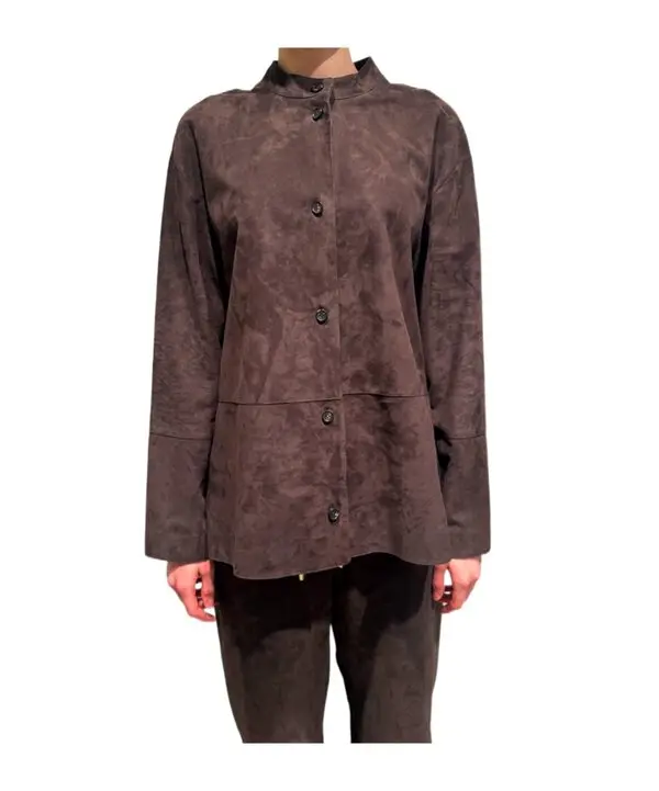 Max Mara Long-sleeved Casual Jacket - Brown