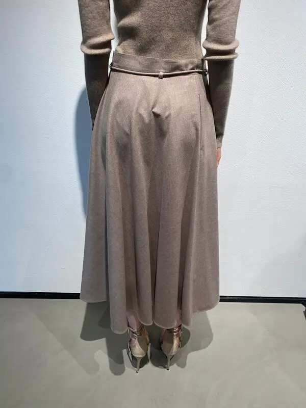 Max Mara Pleated Midi Skirt - Black