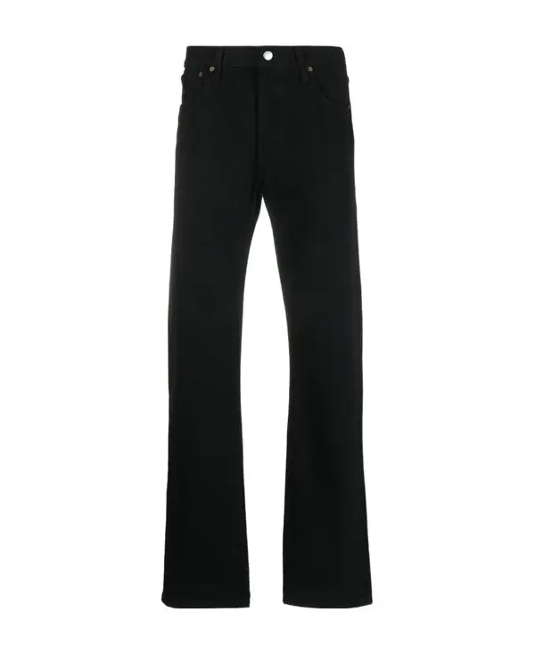 LEVI'S 501 Logo Patch Straight Leg Jeans - Black