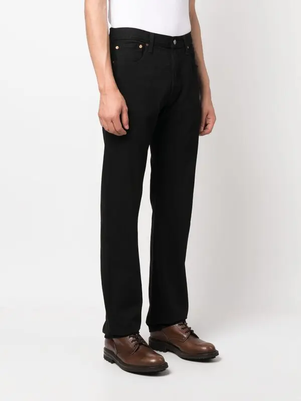 LEVI'S 501 Logo Patch Straight Leg Jeans
