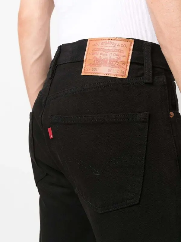 LEVI'S 501 Logo Patch Straight Leg Jeans