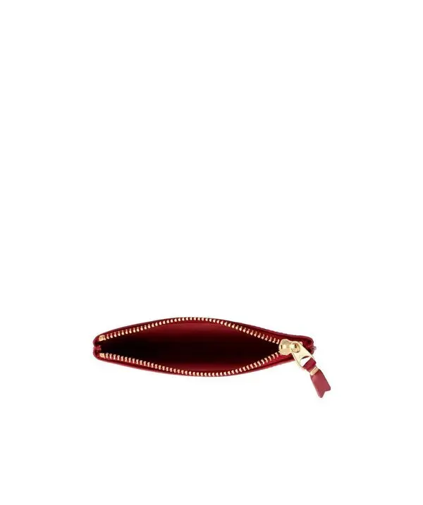 Comme Des Garçons Logo Printed Zipper Wallet