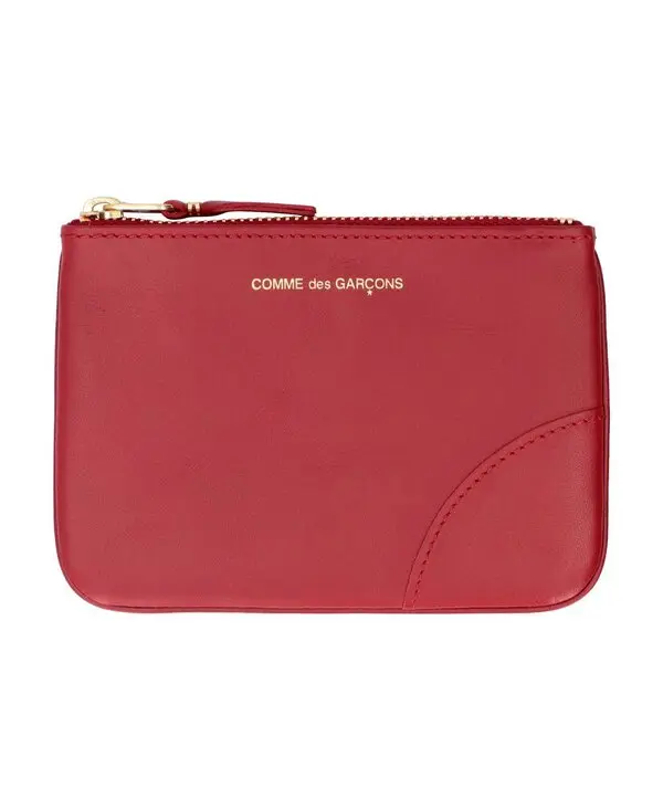 Comme Des Garçons Logo Printed Zipper Wallet