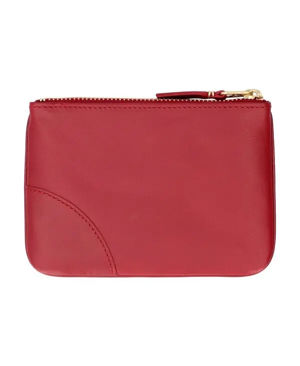Comme Des Garçons Logo Printed Zipper Wallet