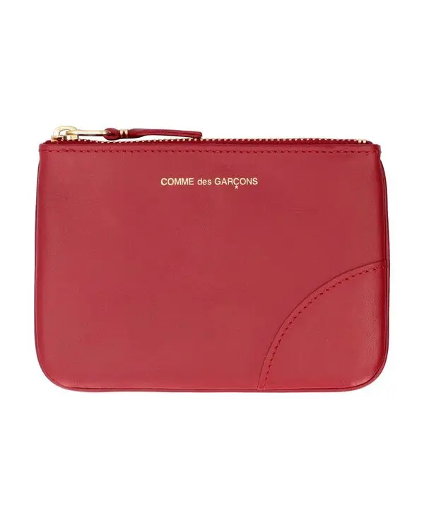 Comme Des Garçons Logo Printed Zipper Wallet