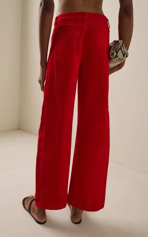 Closed Tori-x Stretch-corduroy Mid-rise Barrel-leg Jeans - Red
