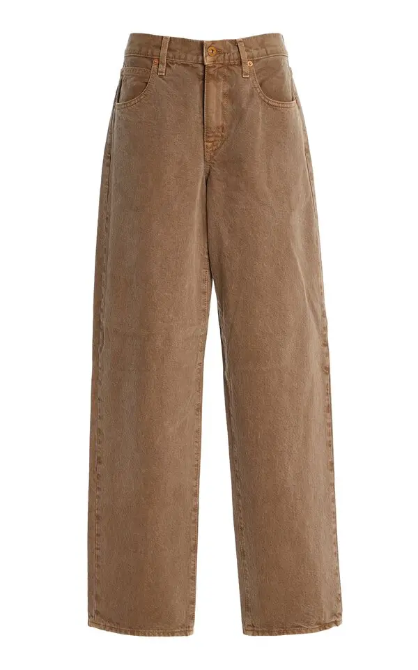 SLVRLAKE Jamie Rigid Mid-rise Curve Jeans - Brown