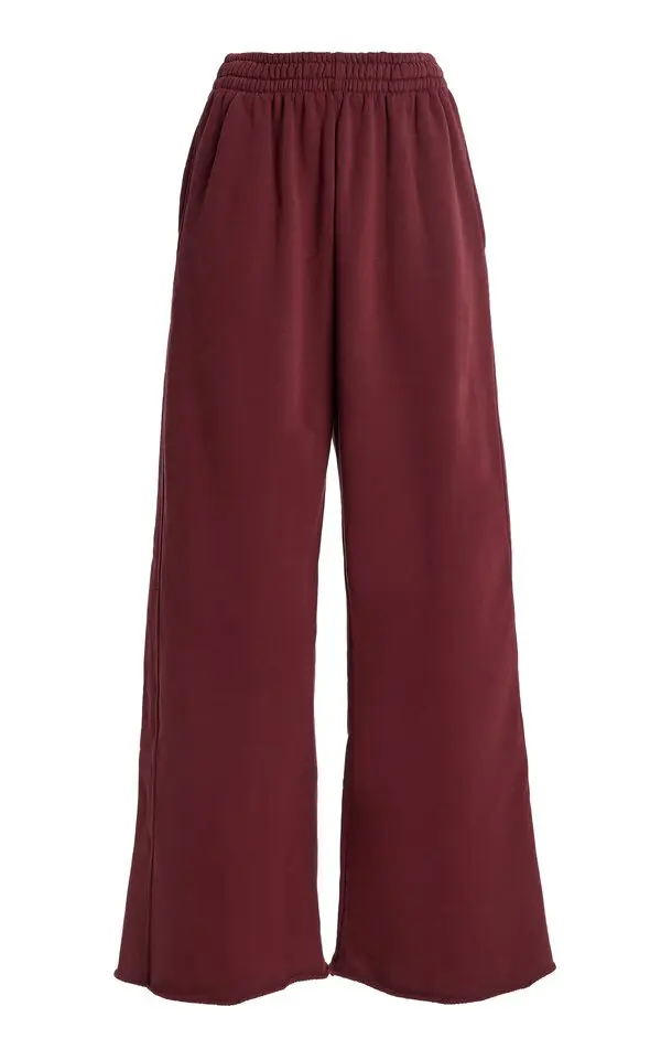 SLVRLAKE Cotton Wide Sweatpants - Red