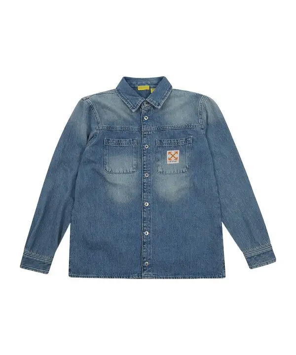 Off-White Logo-patch Denim Shirt