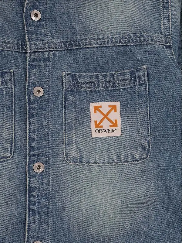 Off-White Logo-patch Denim Shirt
