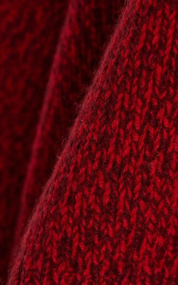 FRAME The Half Zip Marled Wool Sweater