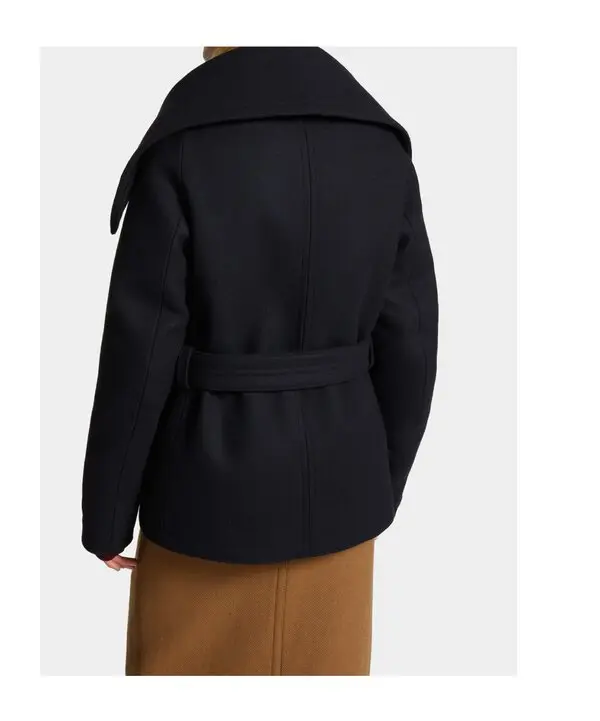 Dsquared2 Double Breasted Belted Peacoat