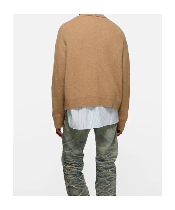 Acne Studios Camel Hair V-neck Sweater
